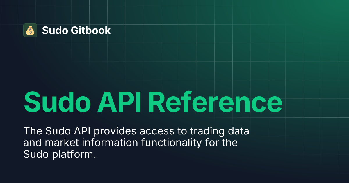 Sudo API Reference | Sudo Gitbook